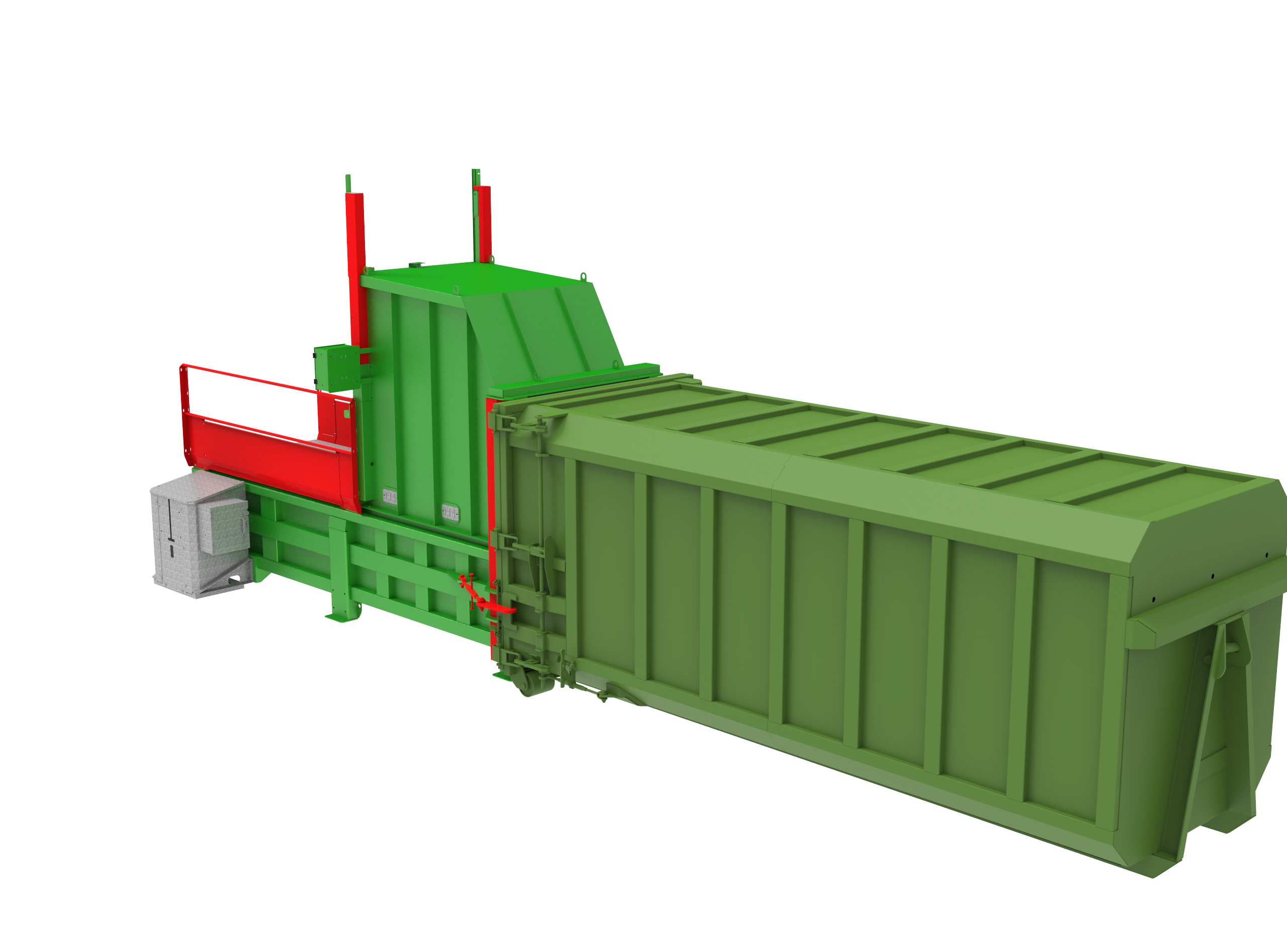 G140 Pre Crush Compactor Side View - Gradeall International | Waste ...