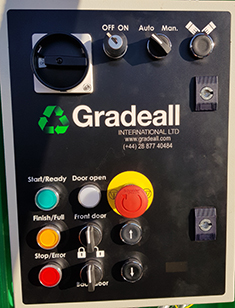 MK2 baler control panel - Gradeall International | Waste Management ...