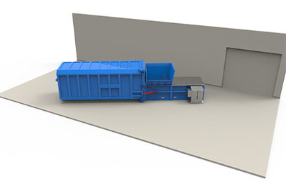 Skip fed waste compactor - Gradeall International | Waste Management ...