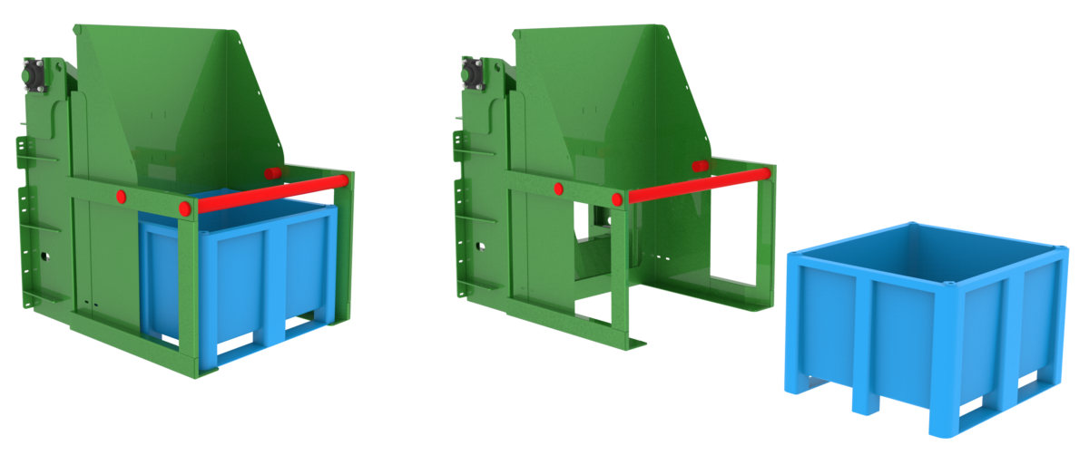Static compactor bin lifts - Gradeall International | Waste Management ...