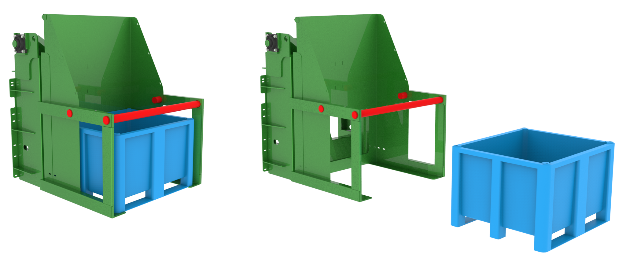 Static compactor bin lifts - Gradeall International | Waste Management ...