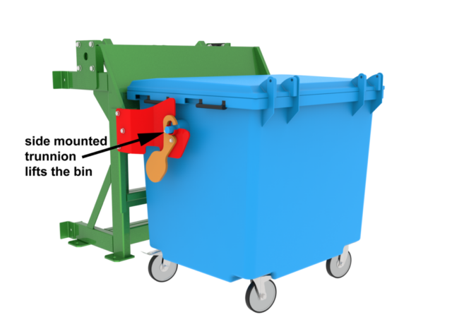 Static compactor bin lifts - Gradeall International | Waste Management ...