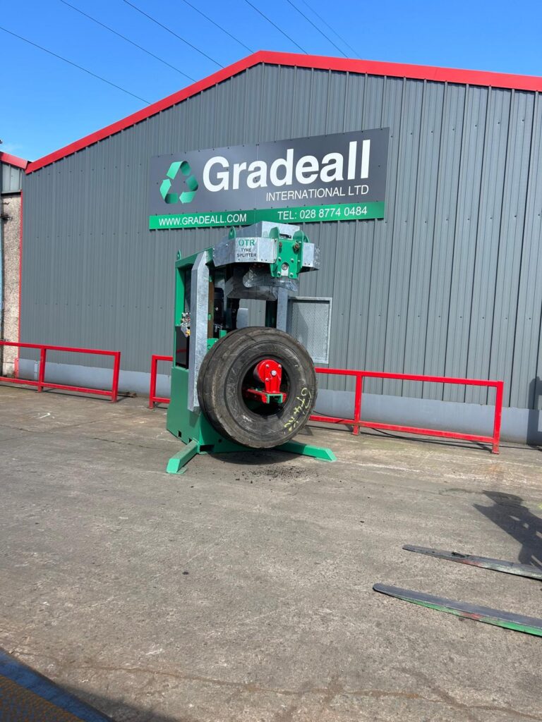 OTR Tyre Splitter: End-of-Life OTR Tyre Processing