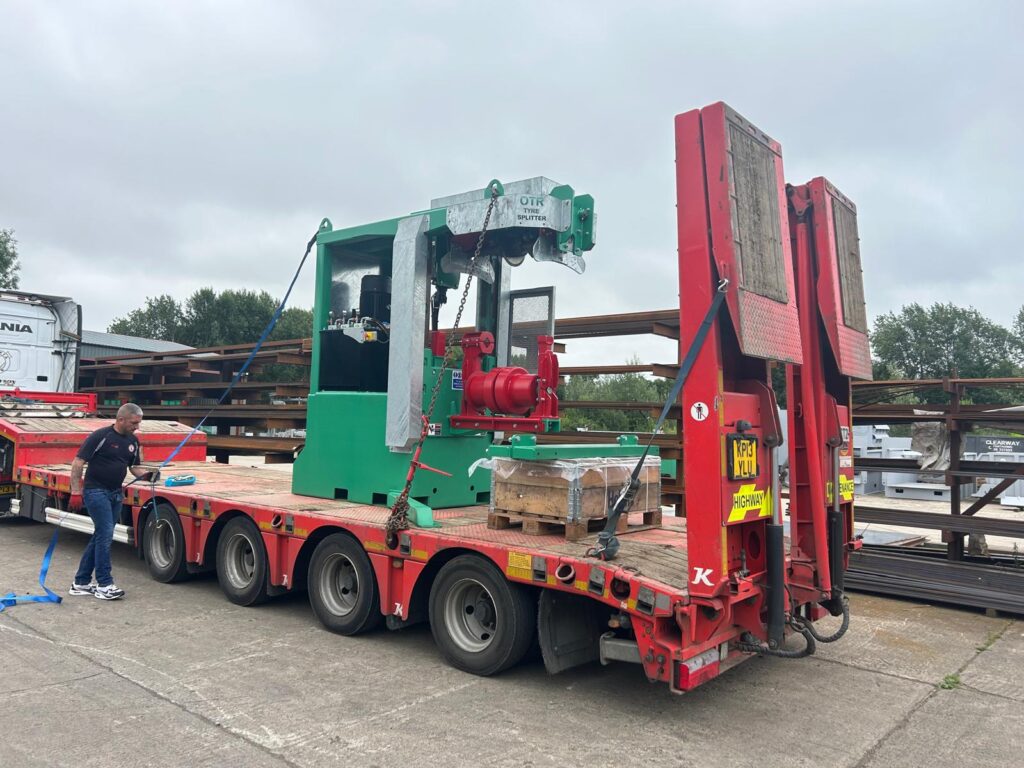 OTR Tyre Splitter: End-of-Life OTR Tyre Processing