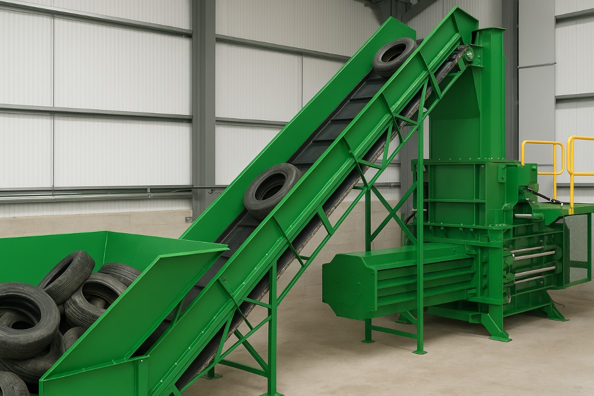 Enhancing Operator Wellbeing with Inclined Tyre Baler Conveyors