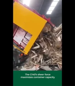 Wood Waste Compactor: Reduce Collection Costs